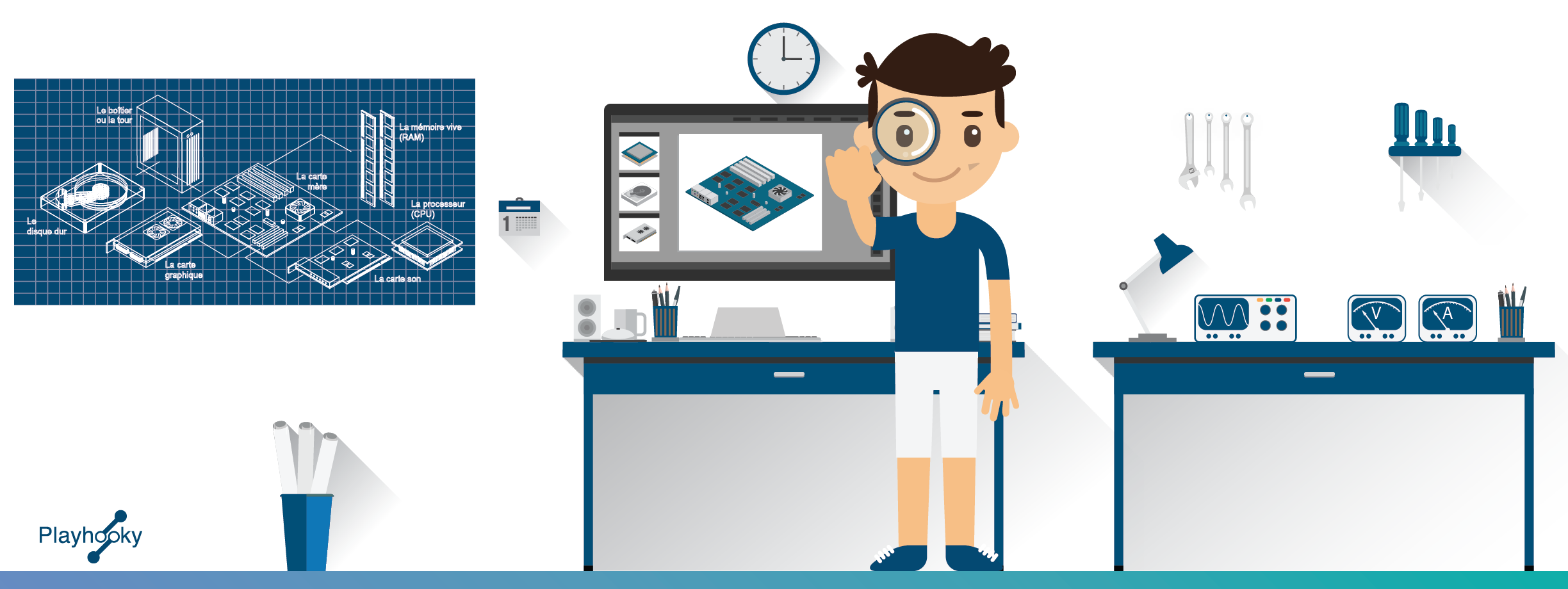 Comment fonctionne un ordinateur ? - Playhooky